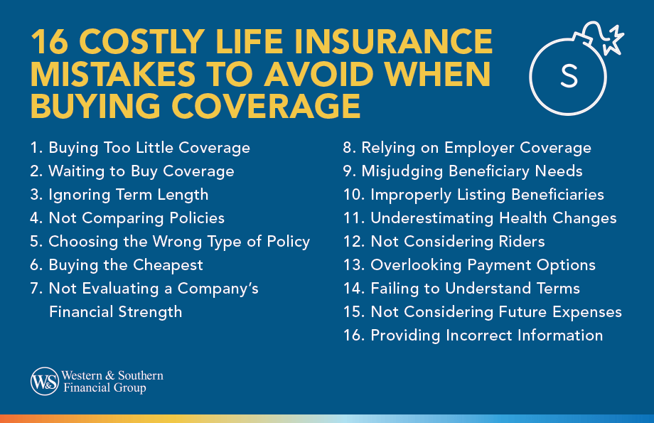16 Costly Life Insurance Mistakes to Avoid When Buying Coverage