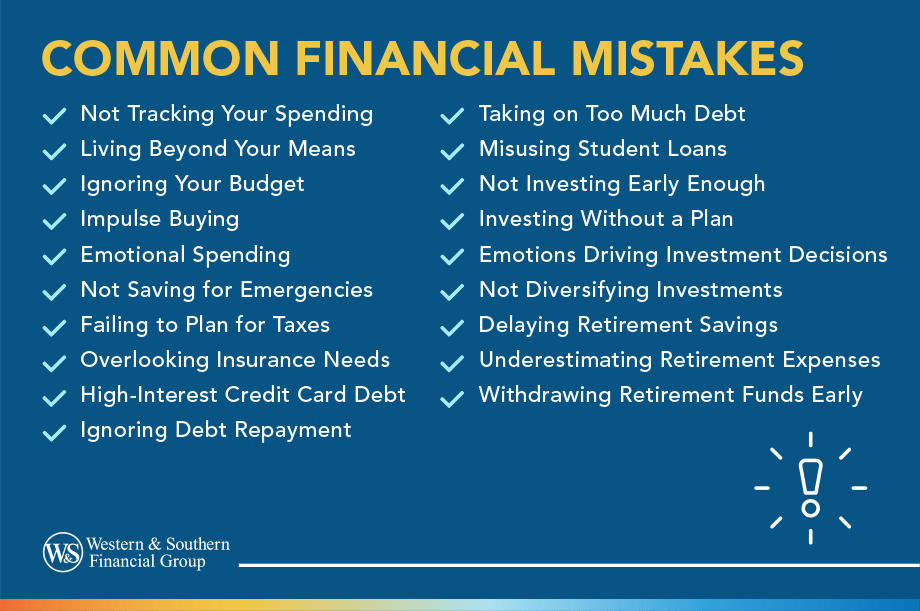 3 Common Financial Mistakes & How to Recover From Them